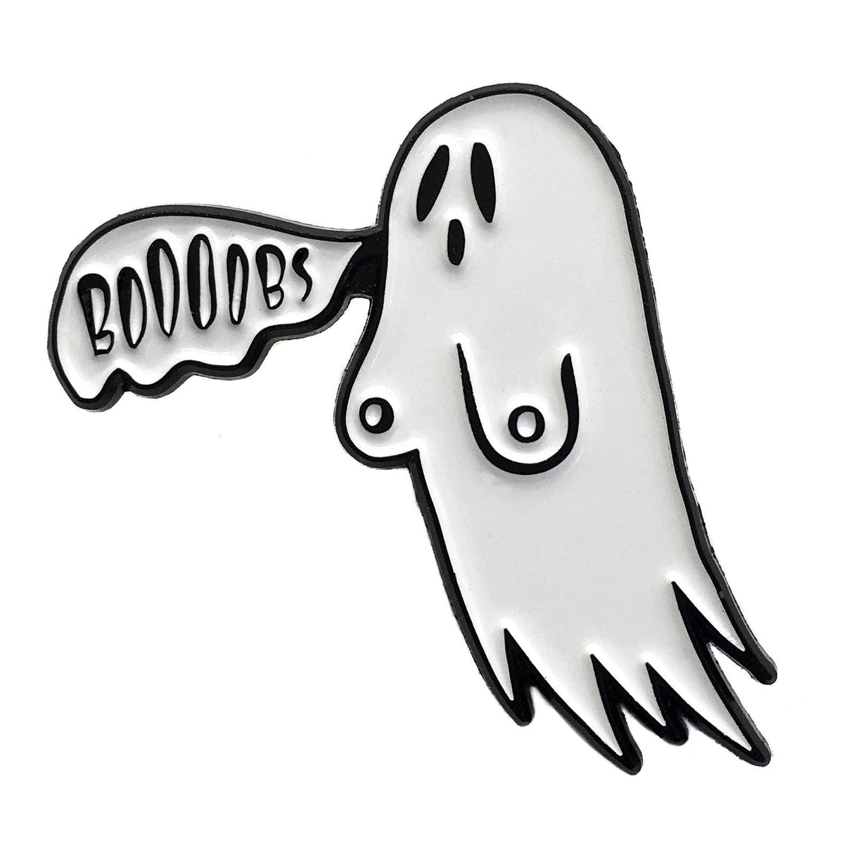 Boobs Funny Ghost Goth Fashion Halloween Enamel Pin Madam