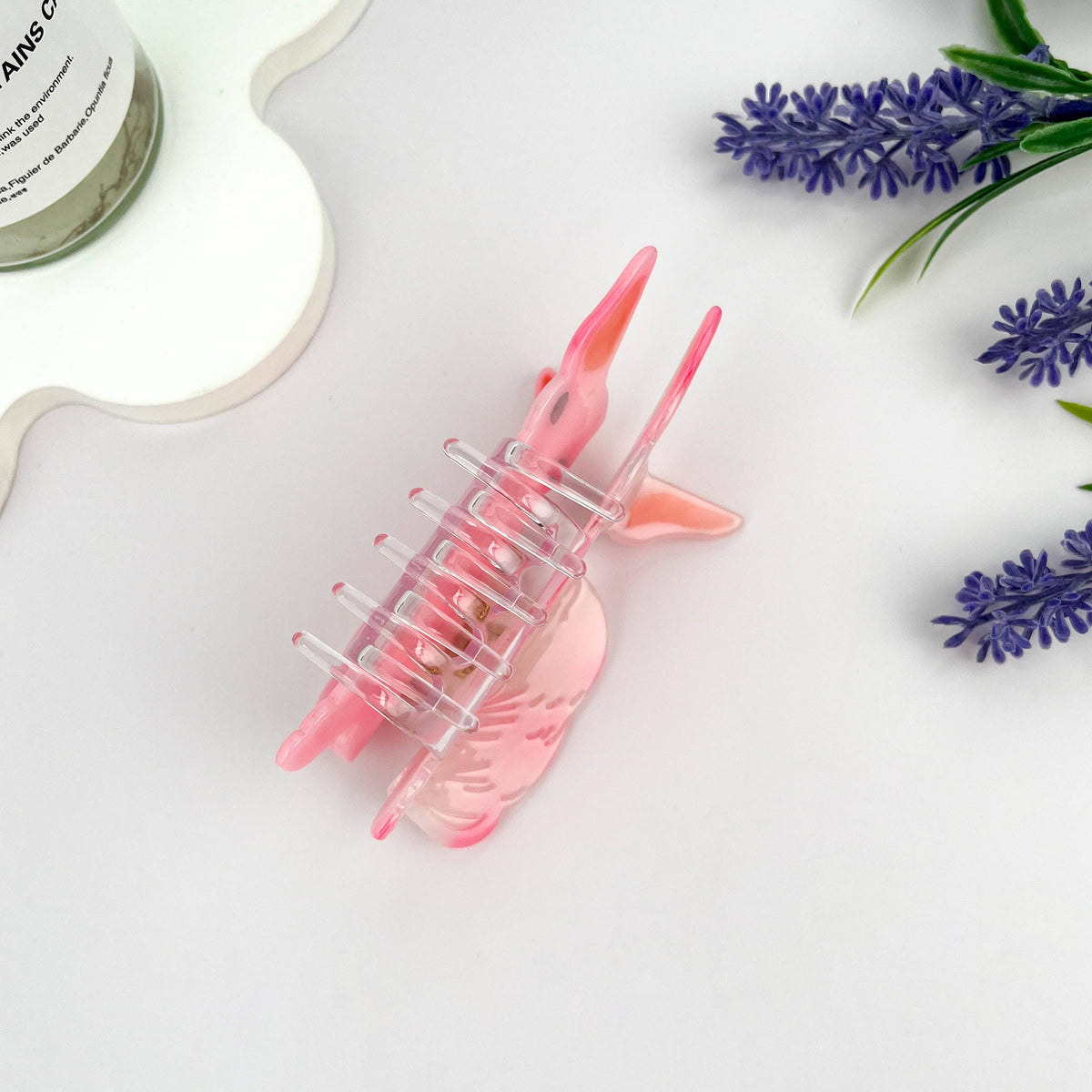 Wise and Humble Sphynx Cat Acetate Animal Hair Claw Clip: Pink | Madam ...