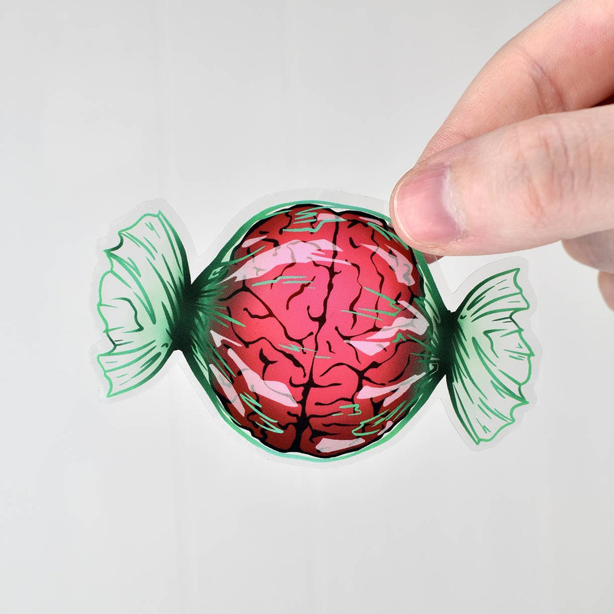 Brain Candy Transparent Vinyl Sticker | Madam Clutterbucket's ...