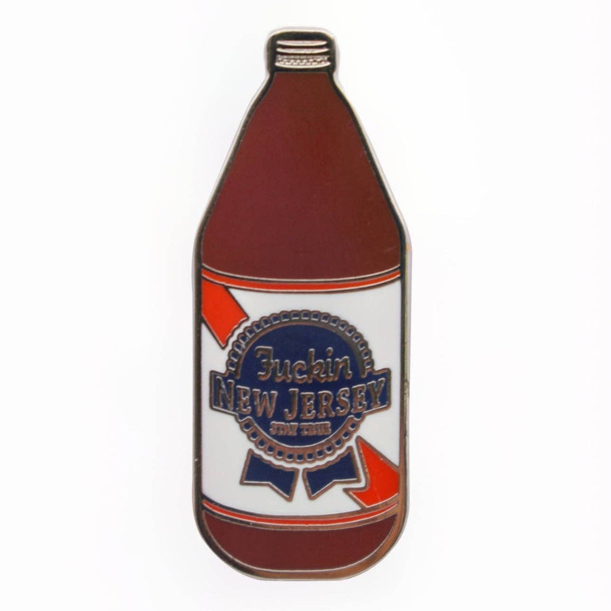 Blue Ribbon Enamel Pin | Madam Clutterbucket's Neurodiverse Universe