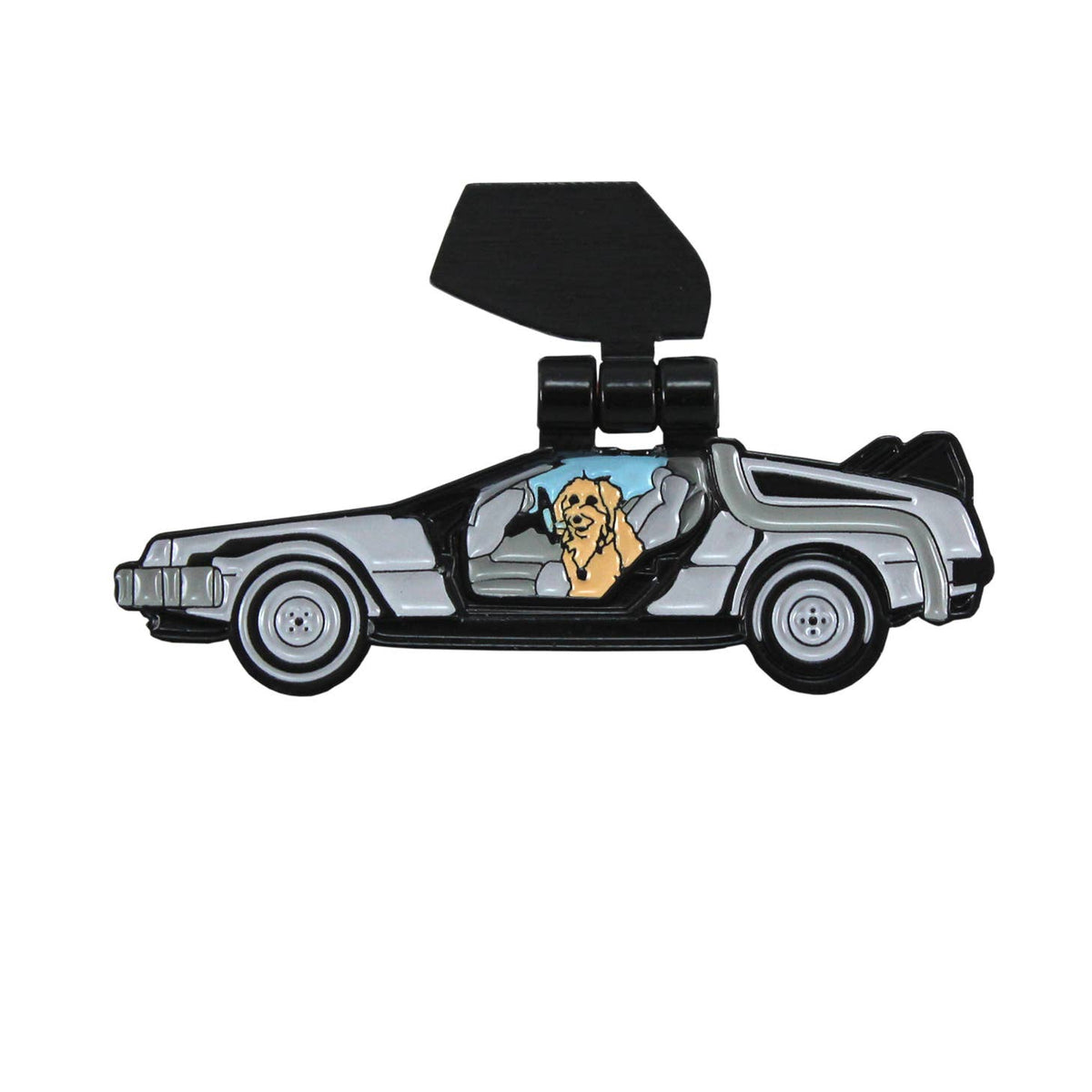 Delorean with Einstein Enamel Pin | Madam Clutterbucket's Neurodiverse ...