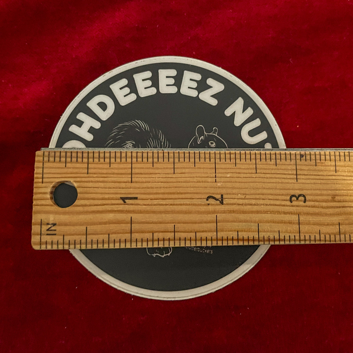 ADHDEEEEZ NUTS!!! Sticker | Madam Clutterbucket's Neurodiverse Universe