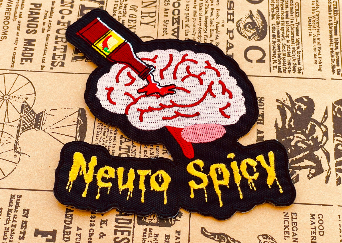 Neuro Spicy Die Cut Iron-On Patch | Madam Clutterbucket's Neurodiverse ...