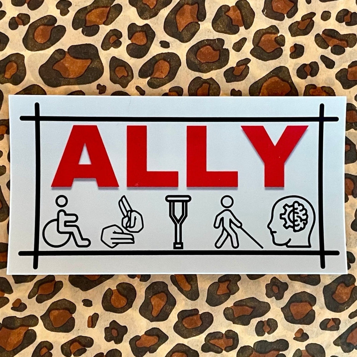 ALLY Sticker - Disability Ally | Madam Clutterbucket's Neurodiverse ...