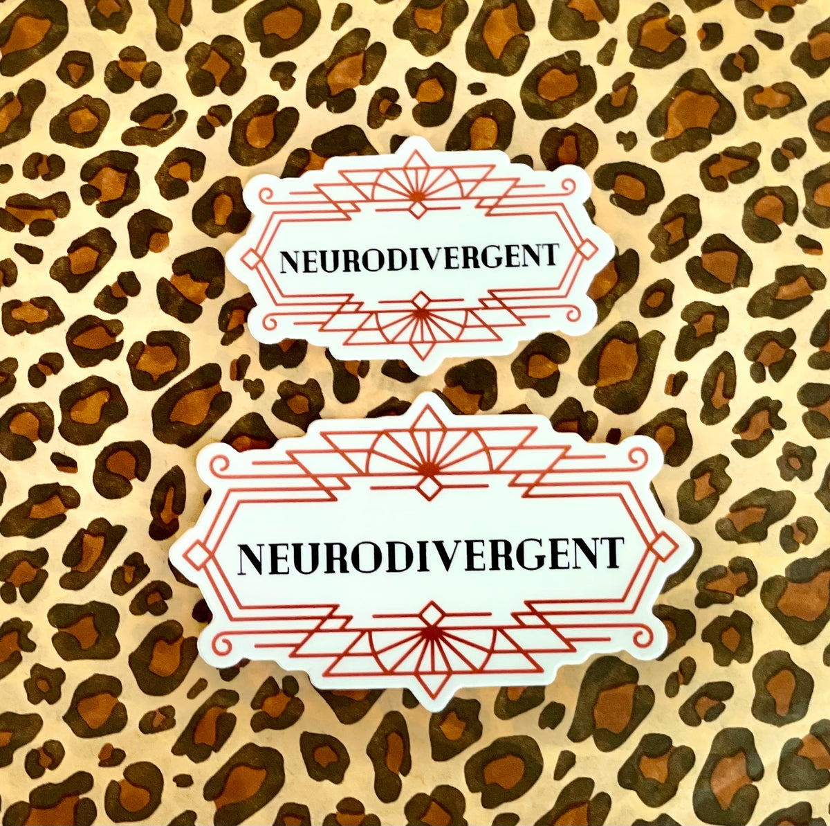 Art Deco Neurodivergent Sticker - Two Sizes | Madam Clutterbucket's ...