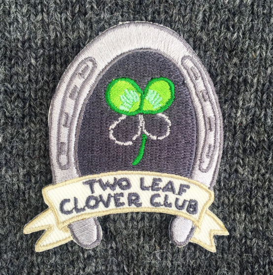 Two Leaf Clover Club Patch | Madam Clutterbucket's Neurodiverse Universe