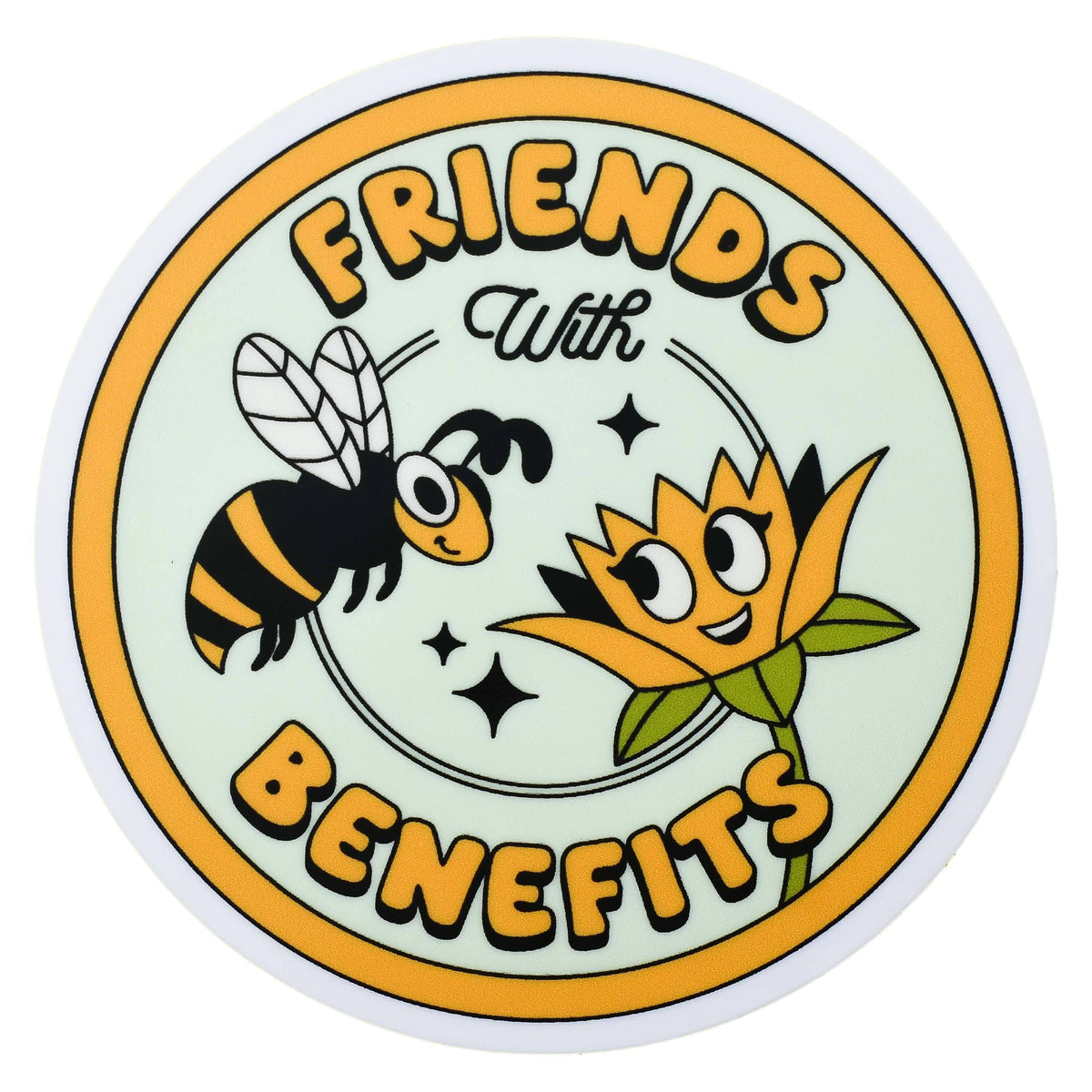 Friends With Benefits Sticker | Madam Clutterbucket's Neurodiverse Universe