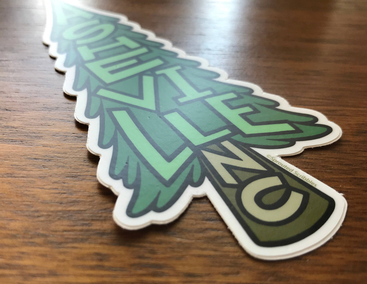 Asheville Sticker - Pine Tree Nature NC North Carolina: SMALL 3.5" (8 ...