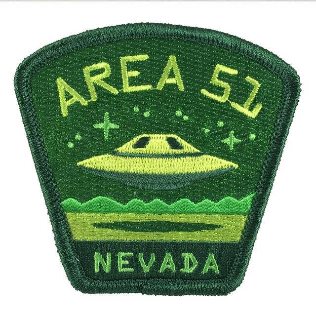 Area 51, Nevada UFO Travel Patch | Madam Clutterbucket's Neurodiverse ...