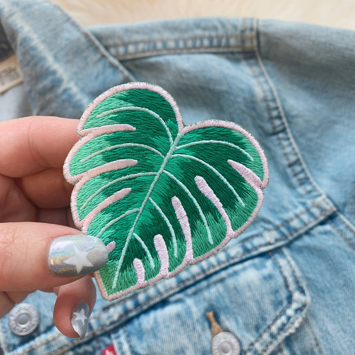 Waves Collection - Monstera Leaf Patch | Madam Clutterbucket's ...