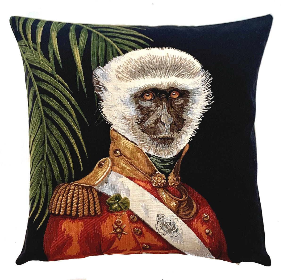 Vervet Monkey Pillow Cover | Colonial Gifts | Black Pillow | Madam ...