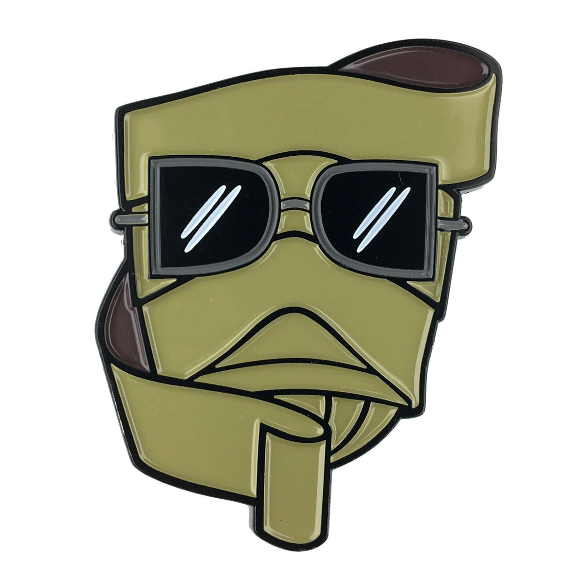 Invisible Man head enamel pin | Madam Clutterbucket's Neurodiverse Universe